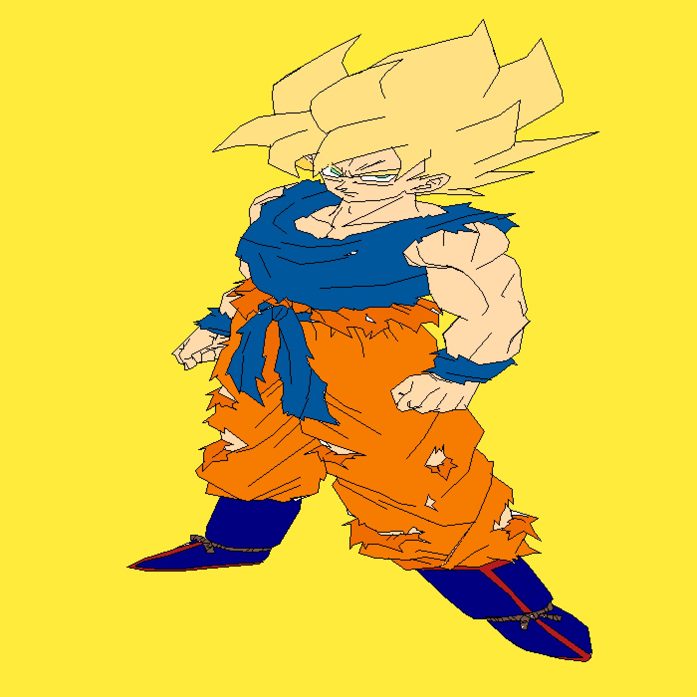 Pixilart - Rushed Shintani Goku by GodVegeta