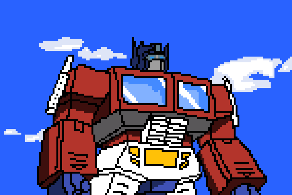 Pixilart - G1 Optimus Prime by Chrisbacondelux