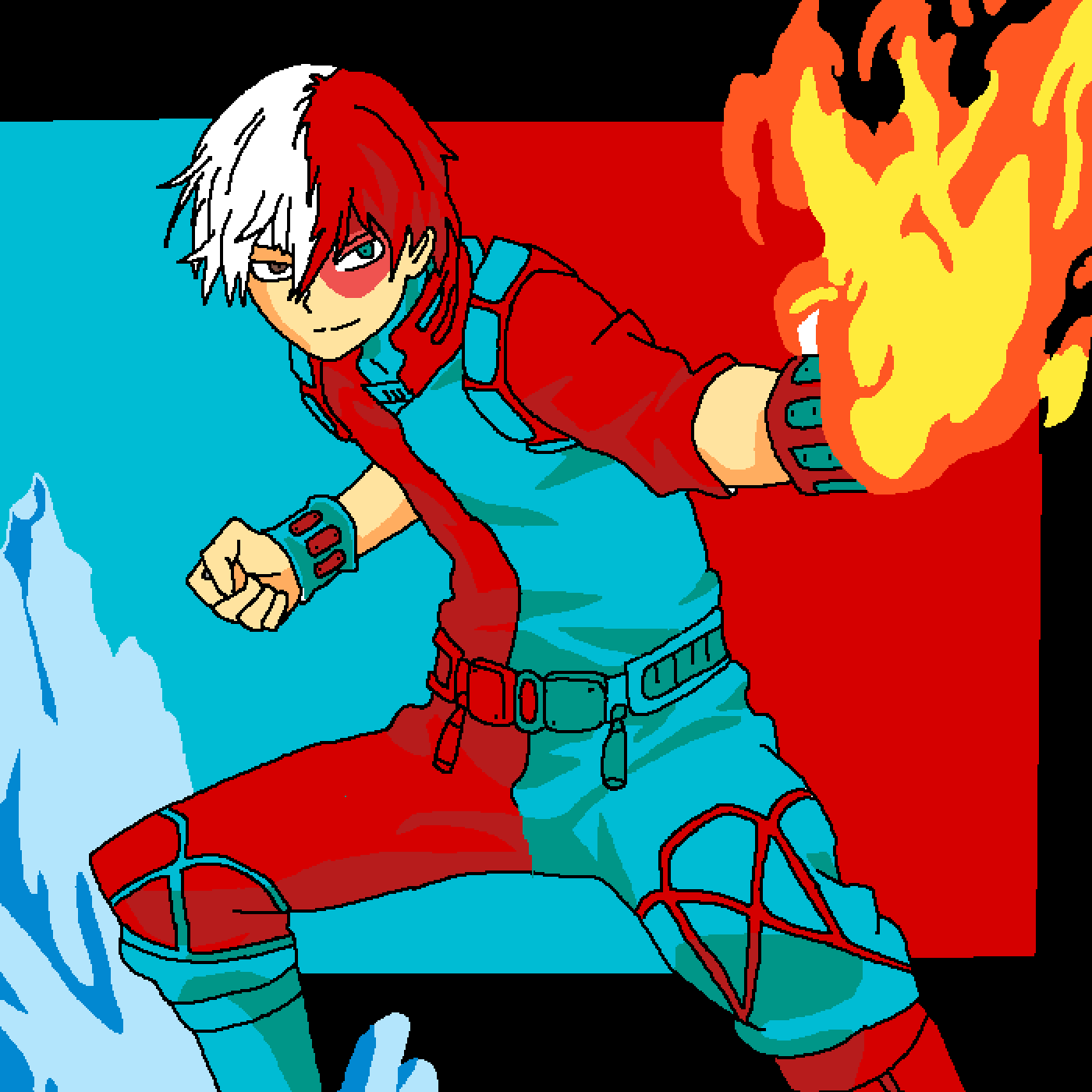 Pixilart - shoto todoroki by yukibuki2021