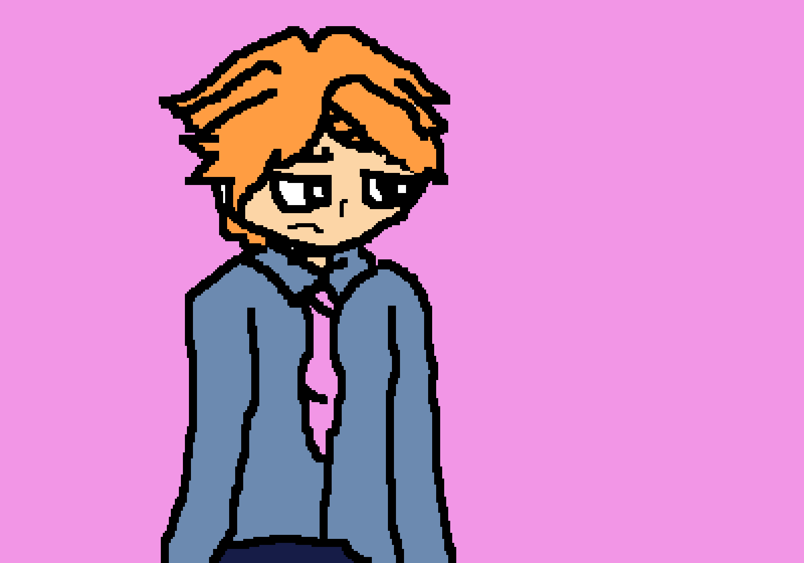 Pixilart - senpai fnf by H4RYZ