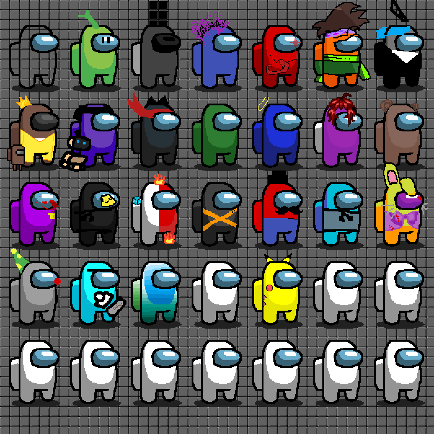 Editing Among Us Edit - Free online pixel art drawing tool - Pixilart