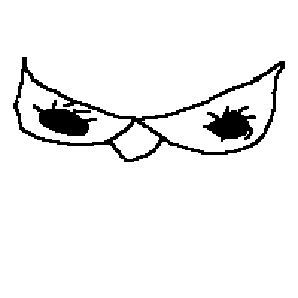 Pixilart - mask for my oc by baklajan