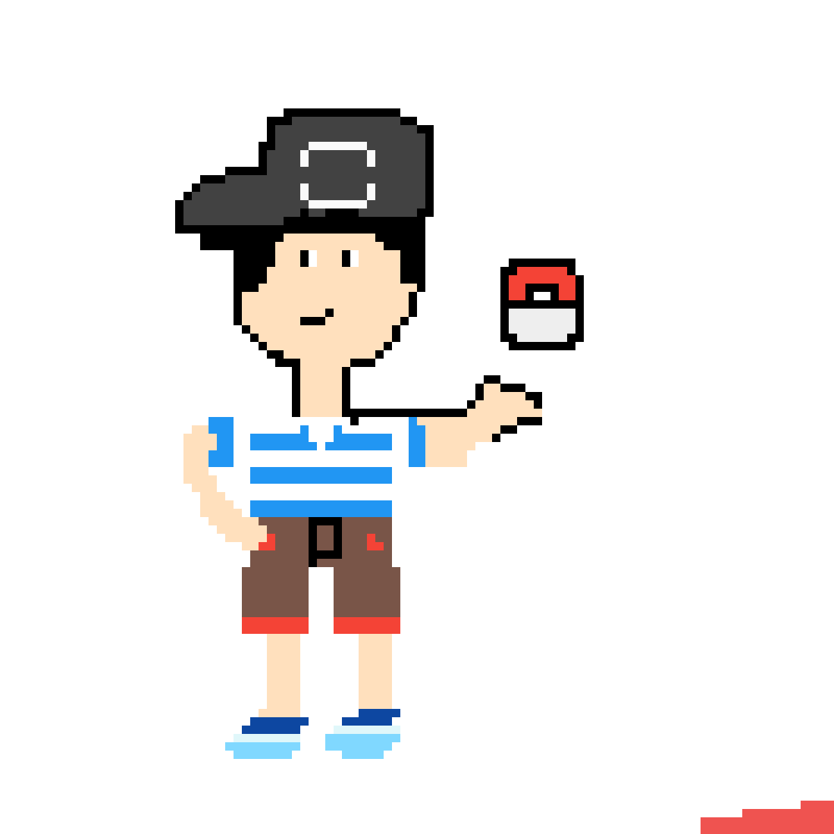 Pixilart - Pokemon Elio Pixel art! by Anonymous