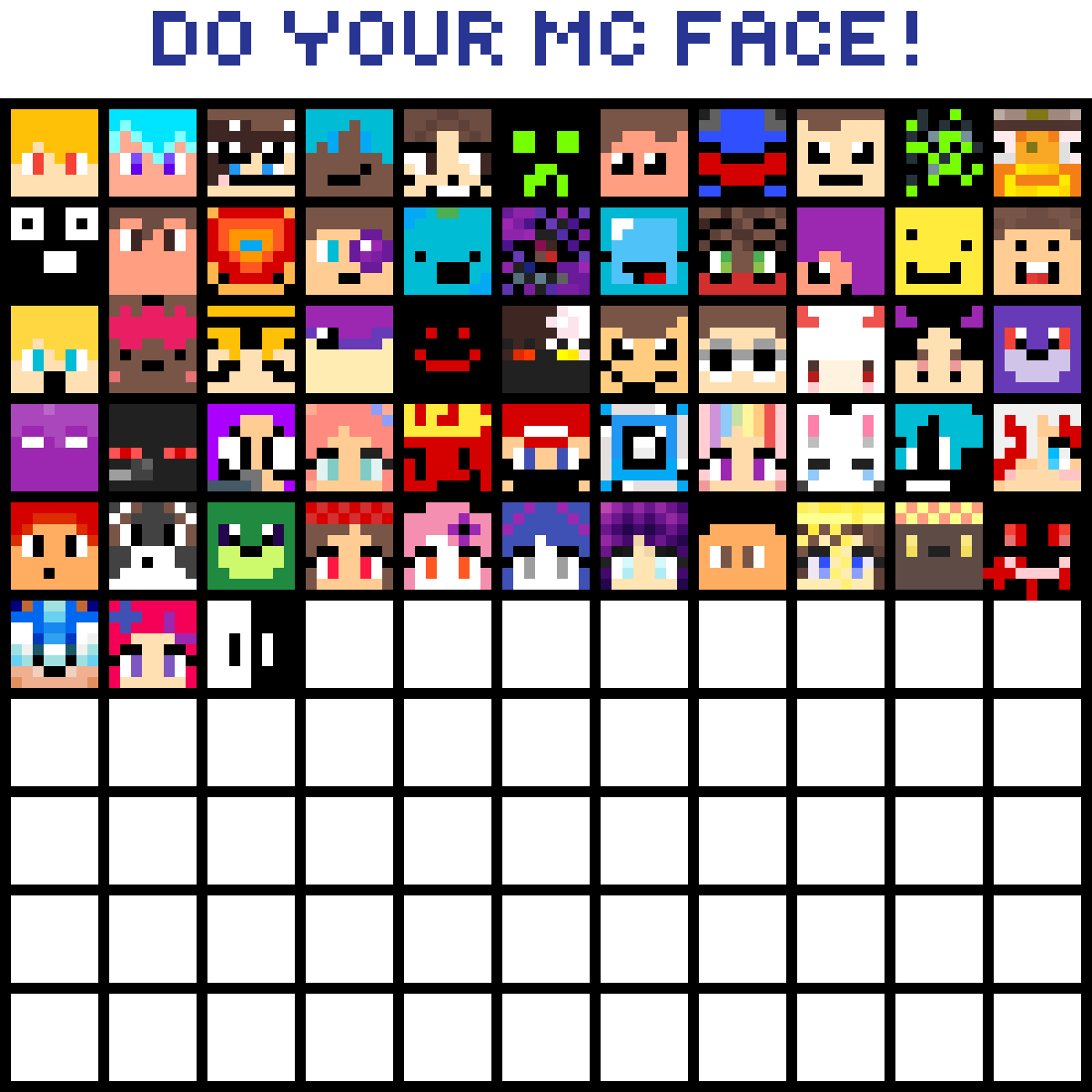 Pixilart - Make your MC face by TheVelvetRabbit