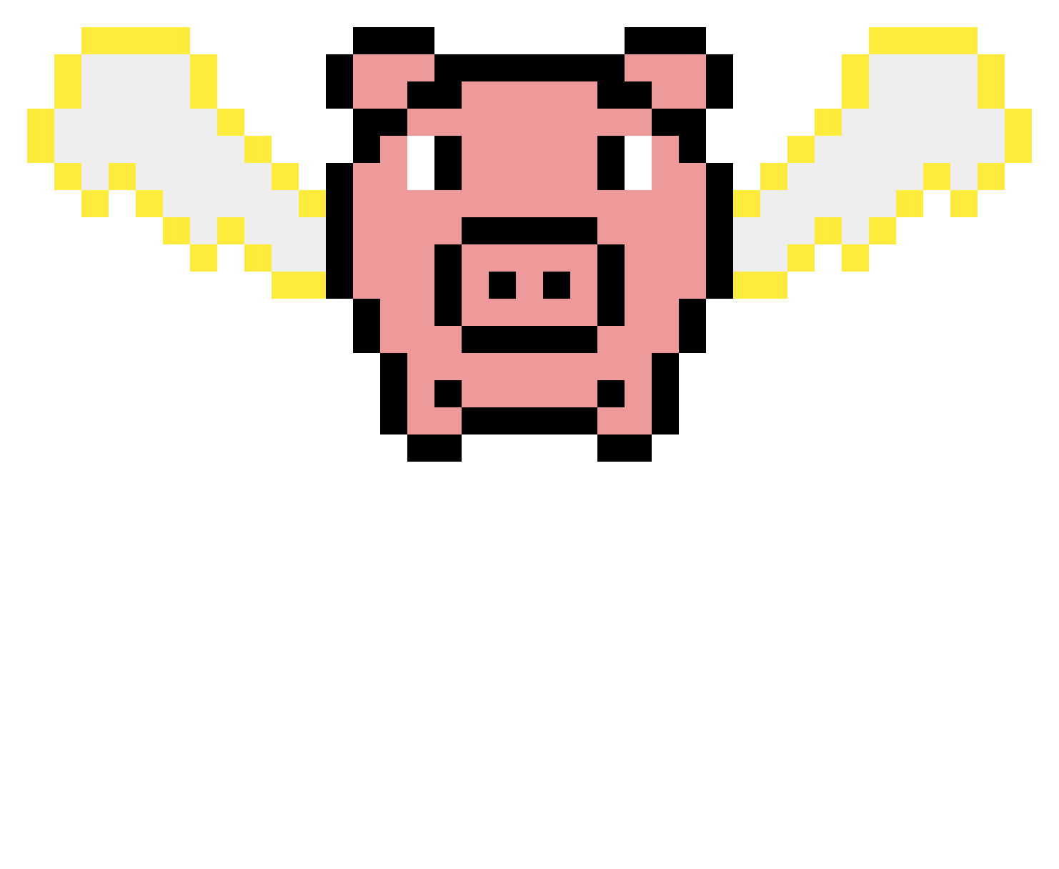 Pixilart - flying pig by RyG99