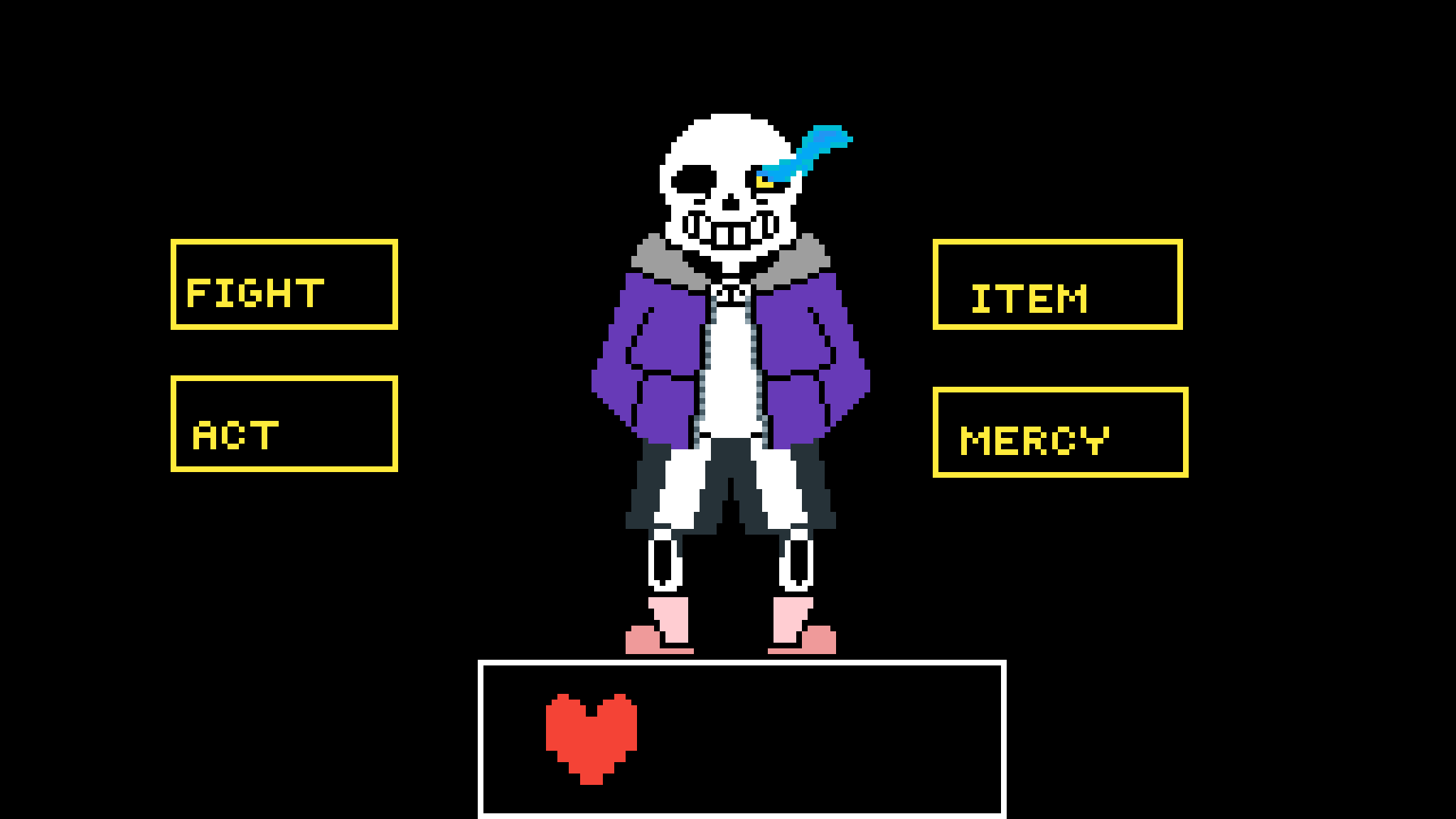 Pixilart - bad time sans full body by HS-and-co