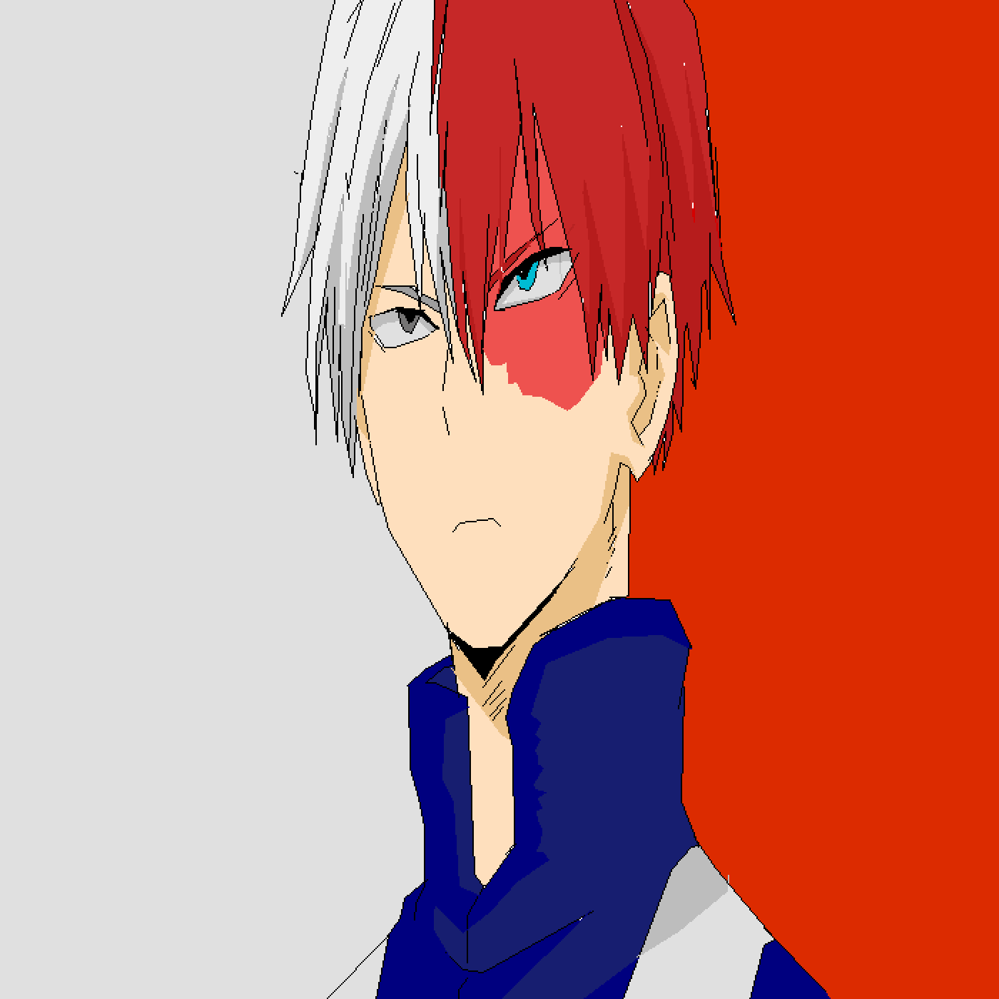 Pixilart - shoto todoroki villian by Tojizart