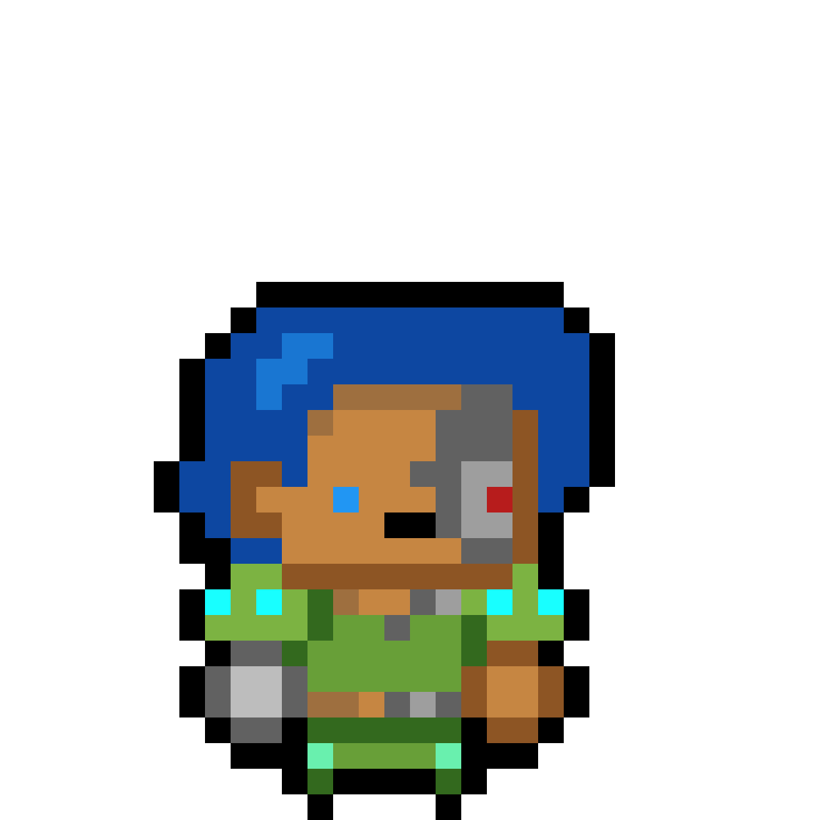 Editing the cyborg - Free online pixel art drawing tool - Pixilart