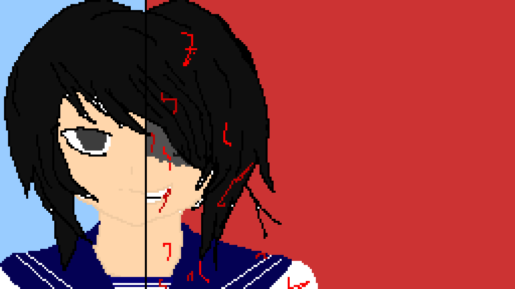 Pixilart - Angel Yandere-Chan and Devil yandere Chan by BeauHatesLife