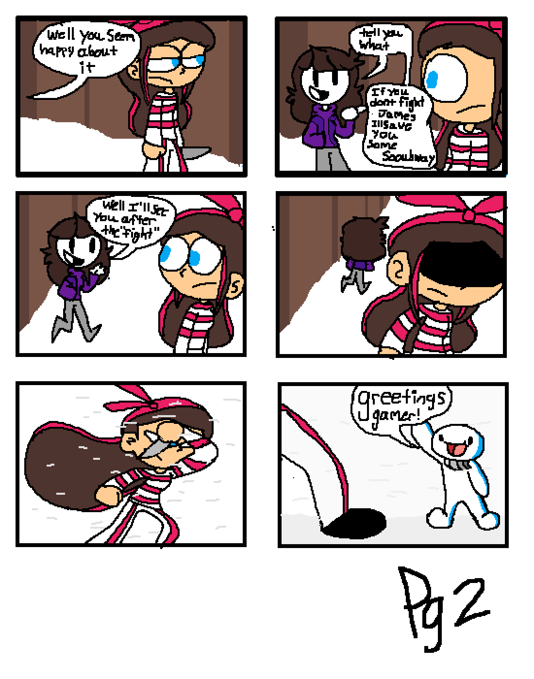 Episode 3 - Painted plummet James fight geno - Pixilart Comics