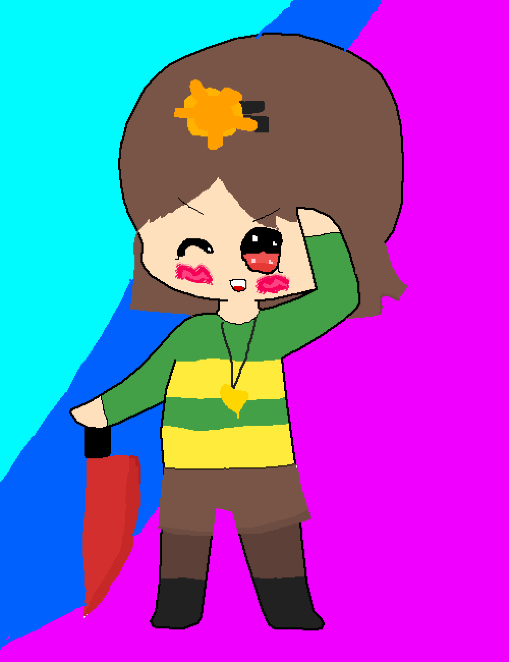 Editing Cute chibi chara - Free online pixel art drawing tool - Pixilart