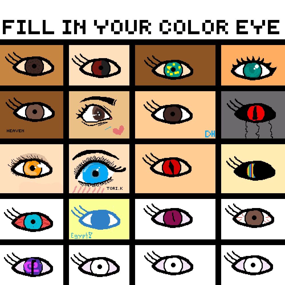 Edición eye color oc or real - Herramienta gratuita de dibujo en línea ...