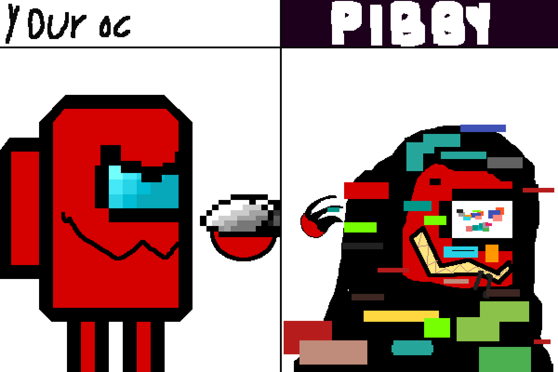 Pixilart - pibby red by weegeepie