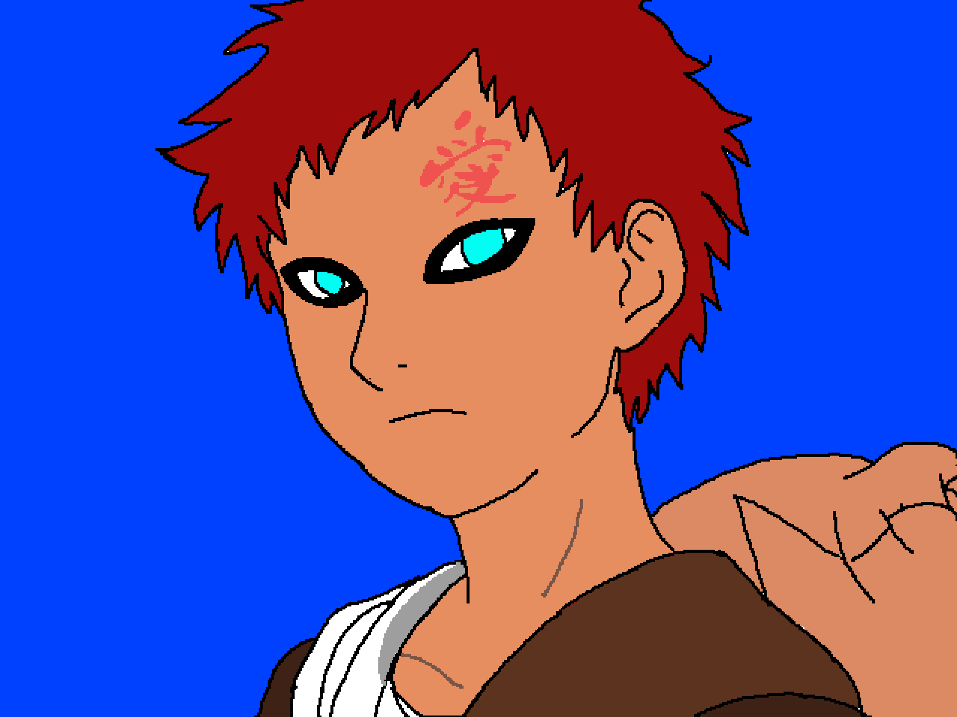 Editing its gaara - Free online pixel art drawing tool - Pixilart