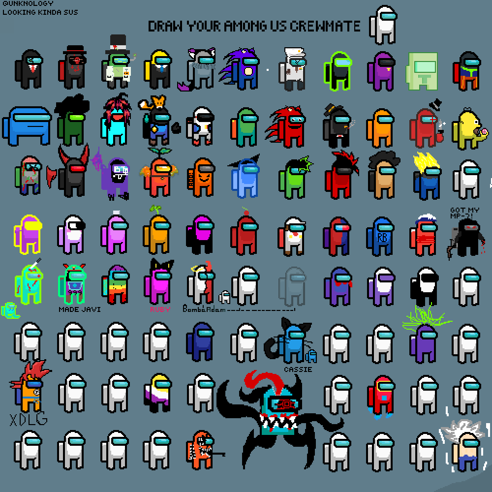 Editing Among Us - Free online pixel art drawing tool - Pixilart