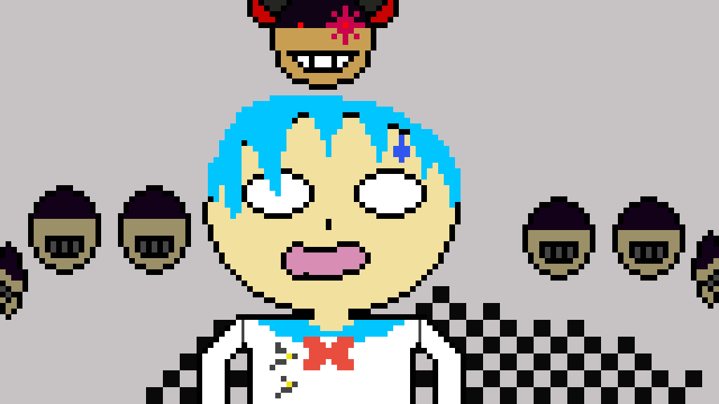 Editing Anime horror - Free online pixel art drawing tool - Pixilart