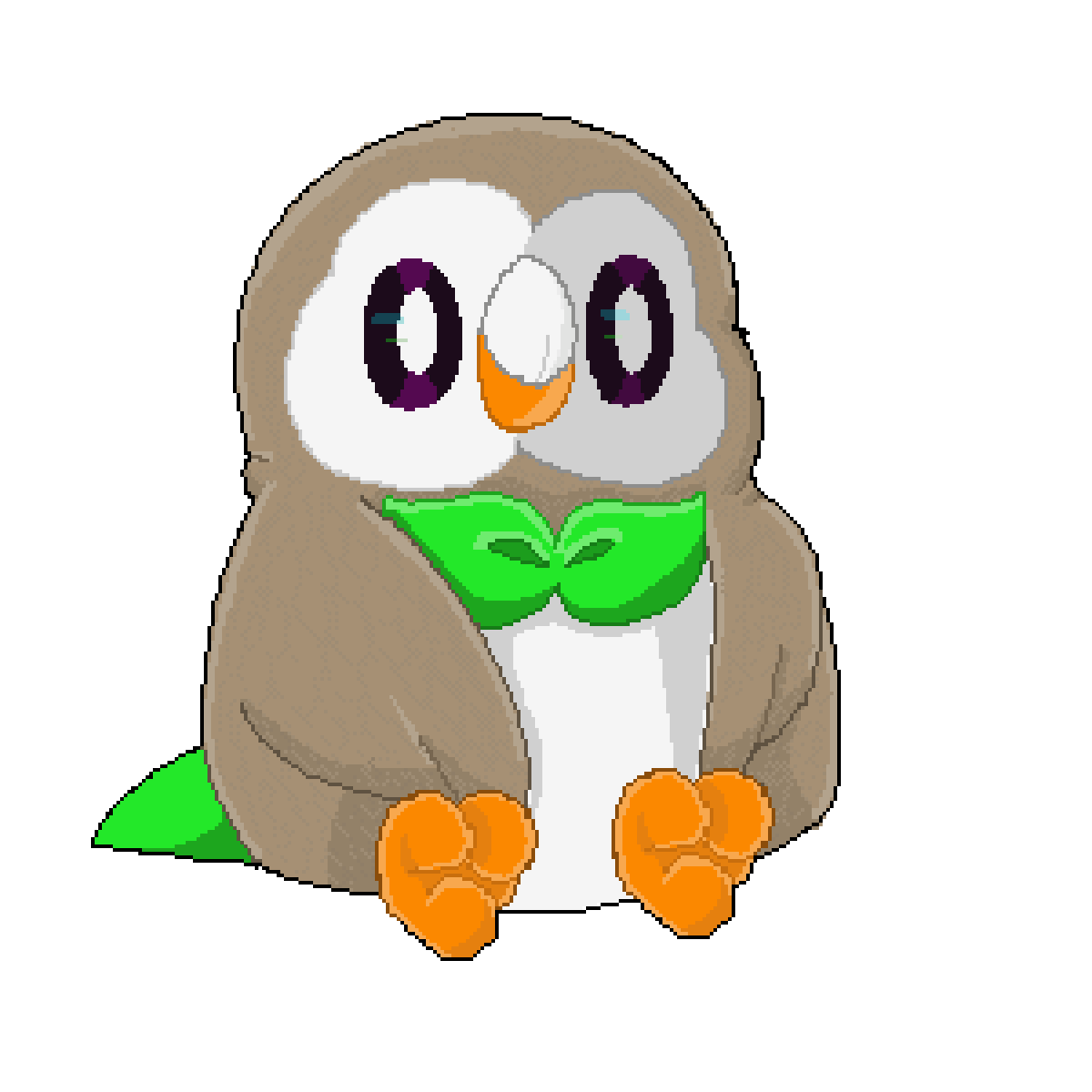 Pixilart - Rowlet by Snowdragon