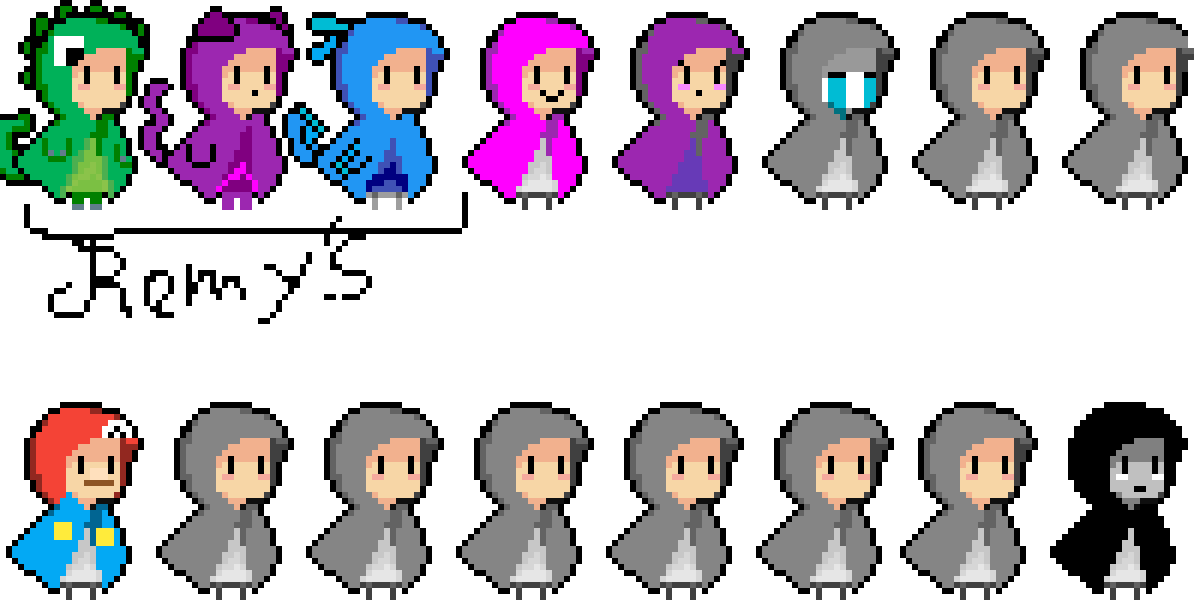 Editing Add You In Cloak - Free online pixel art drawing tool - Pixilart