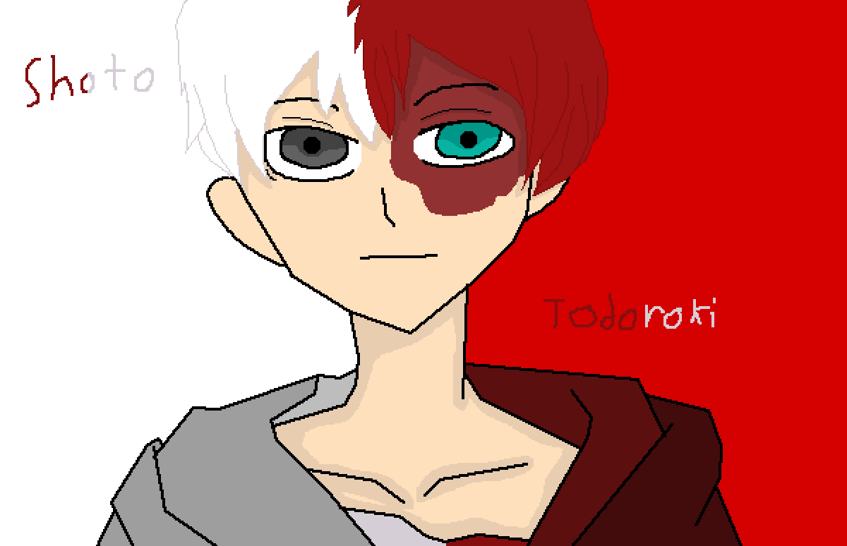 Editing Shoto Todoroki - Free online pixel art drawing tool - Pixilart