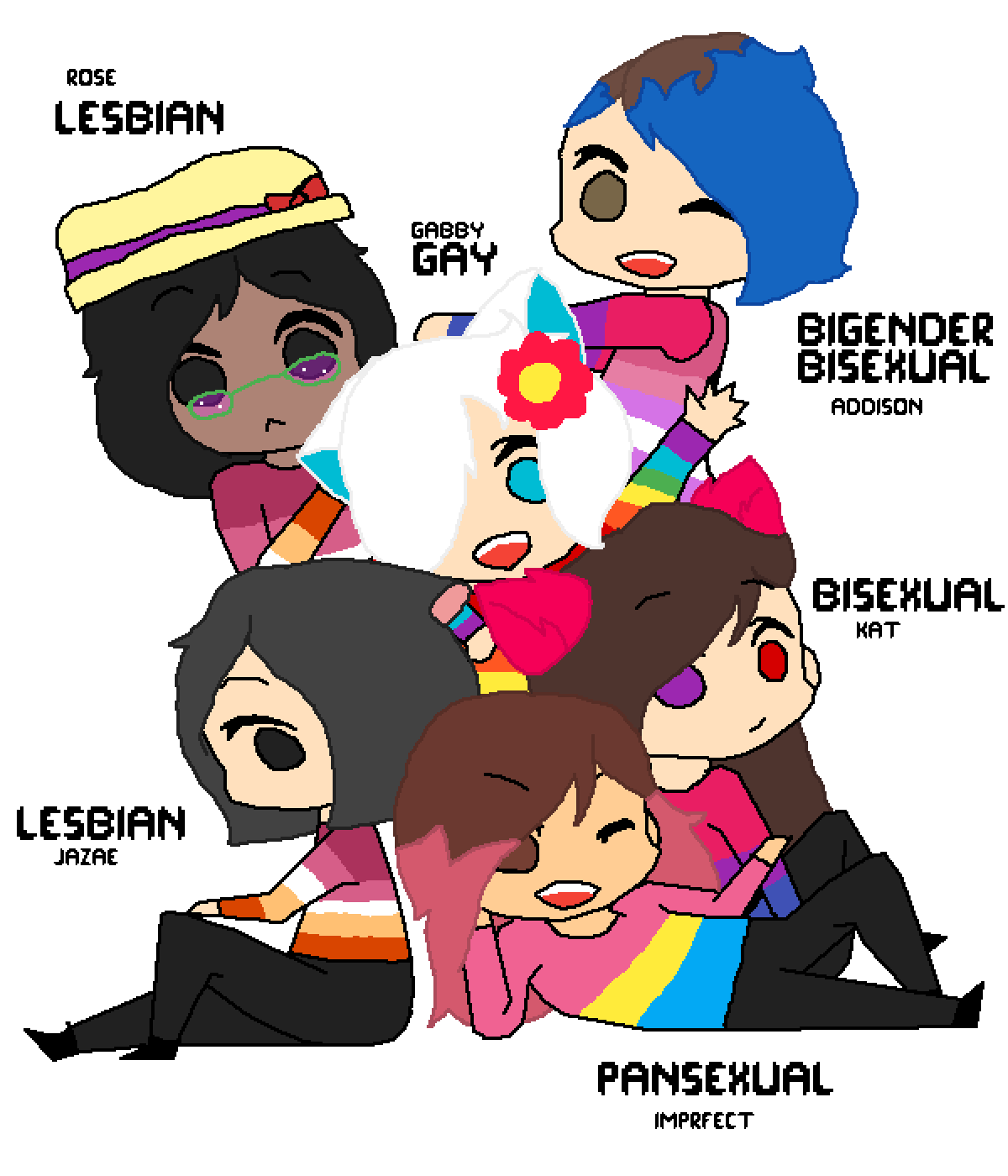 Editing HAPPY PRIDE MONTH - Free online pixel art drawing tool - Pixilart