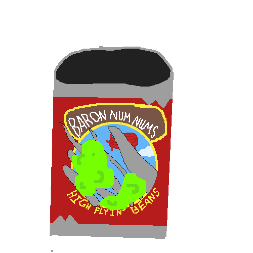 Pixilart - Baron Num Nums Beans by cloudybee