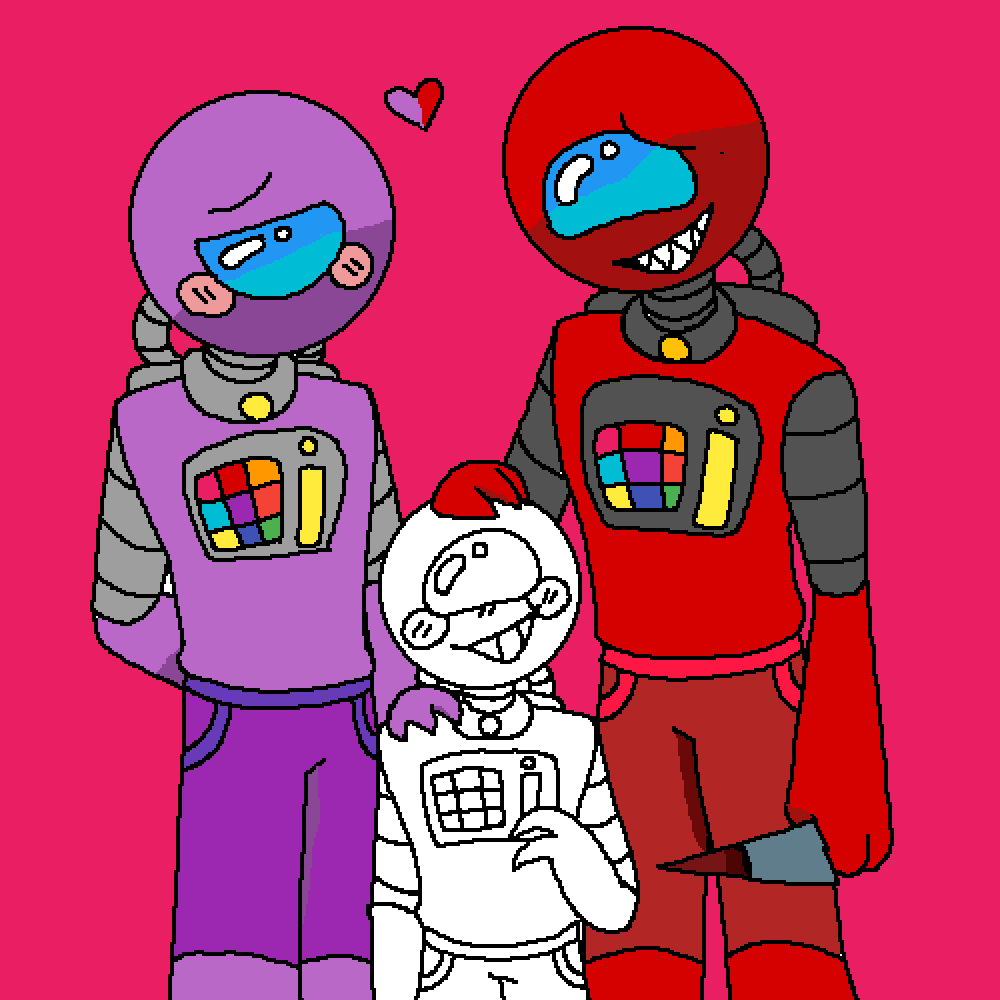 Pixilart - crew and imposter family by mf11697