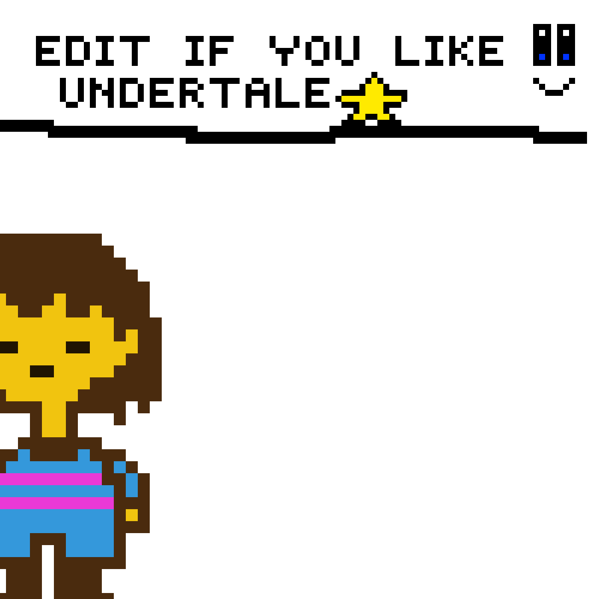 Editing edit if you like UNDERTALE - Free online pixel art drawing tool ...