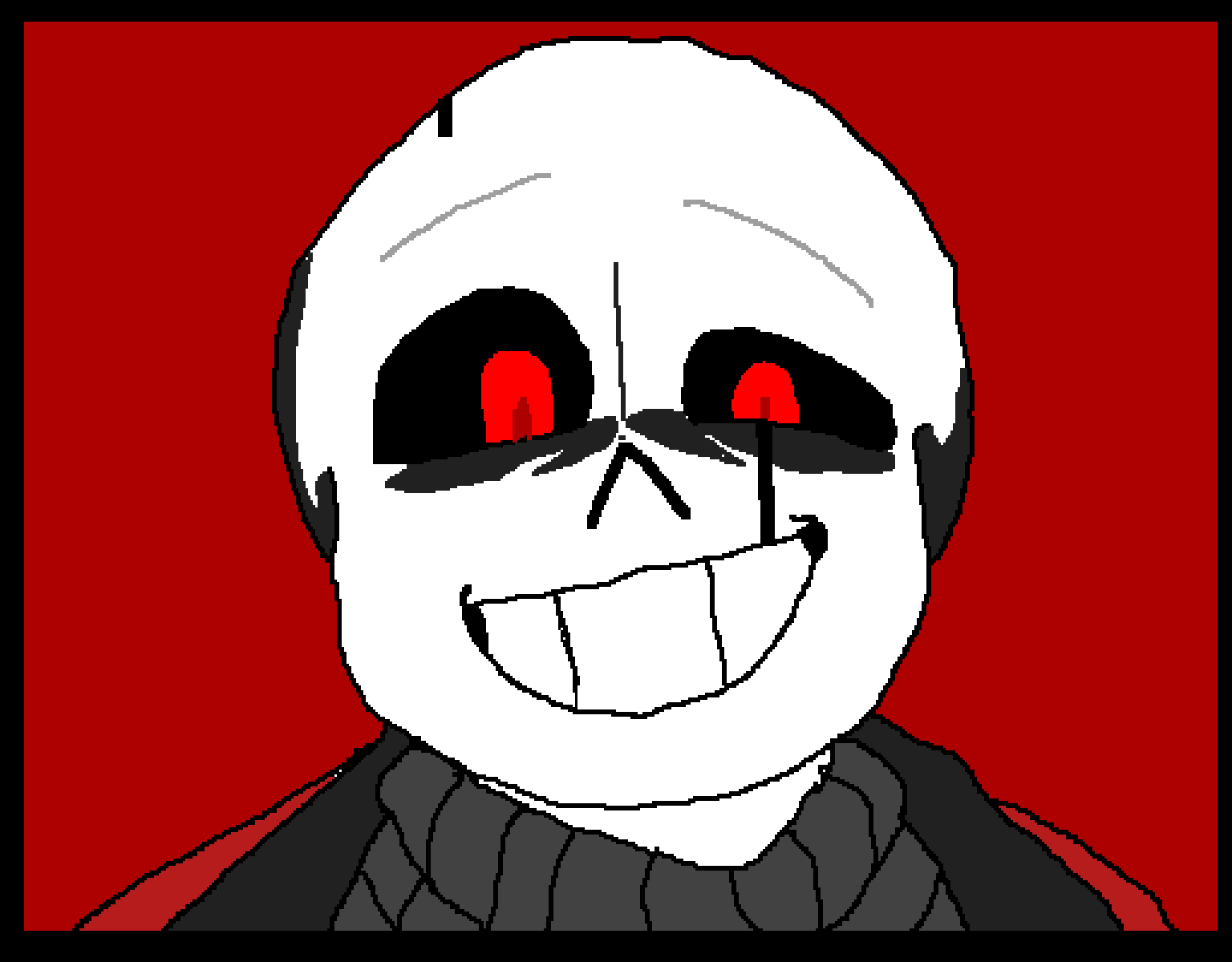 Pixilart - evil powertale sans by DaveTES07