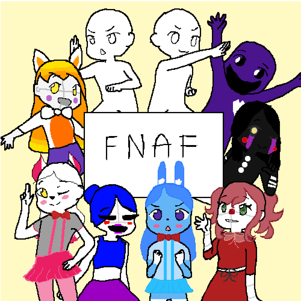 Editing FNAF - Free online pixel art drawing tool - Pixilart