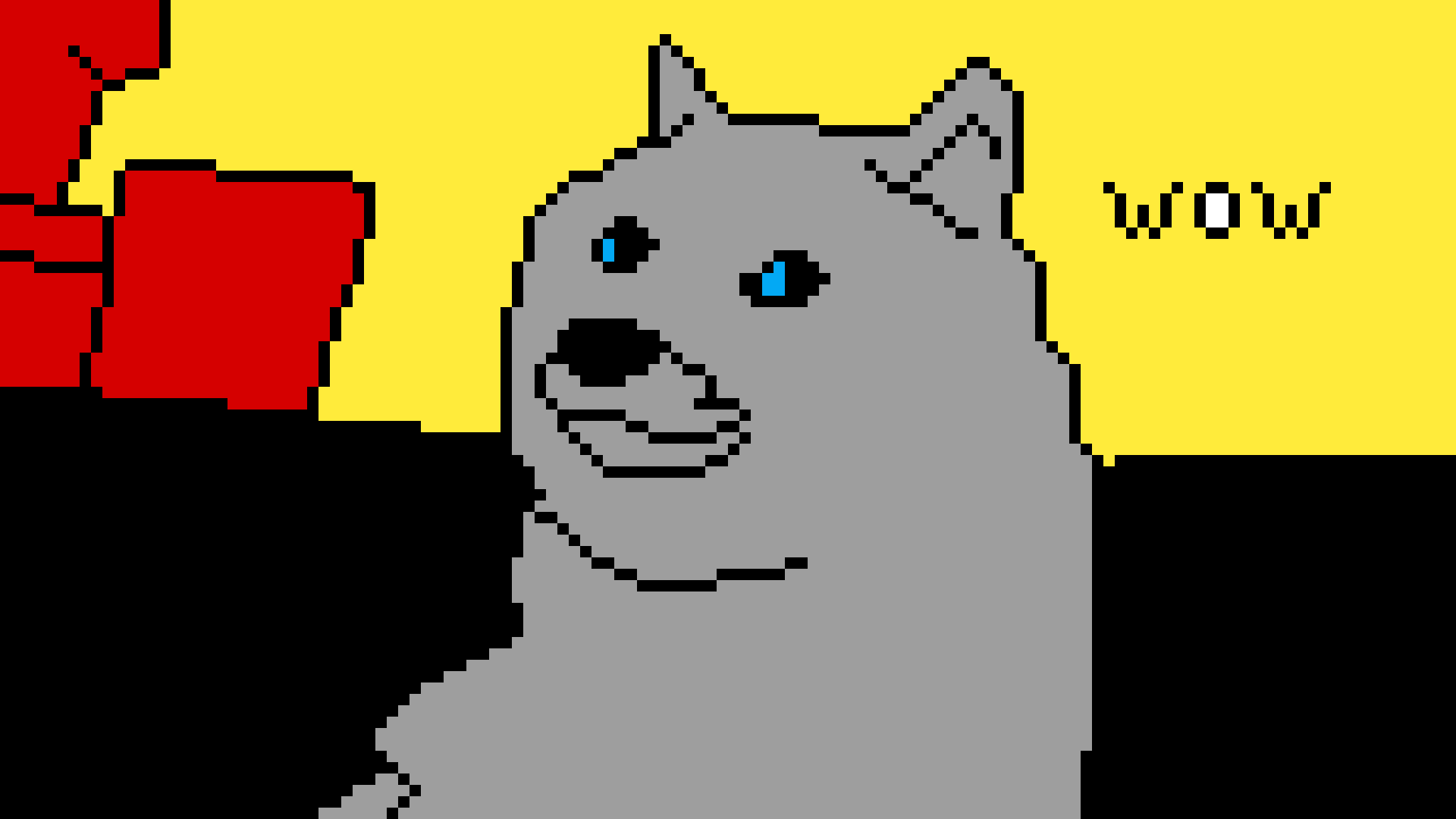 Editing a wolf sitting on a couch - Free online pixel art drawing tool ...