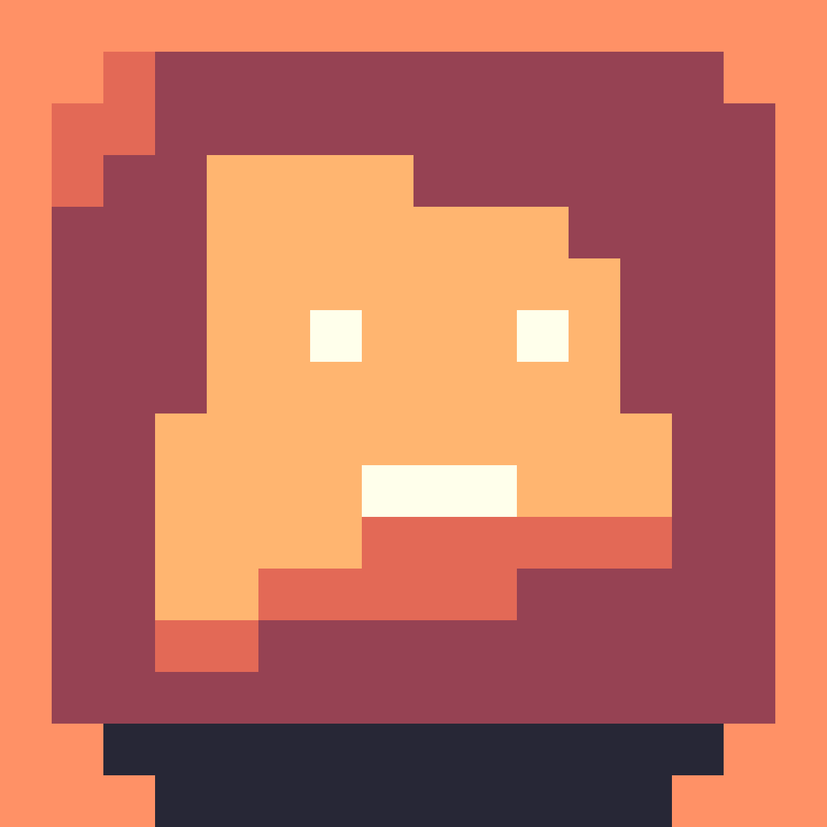 Pixilart - Orange Face by adityapandey