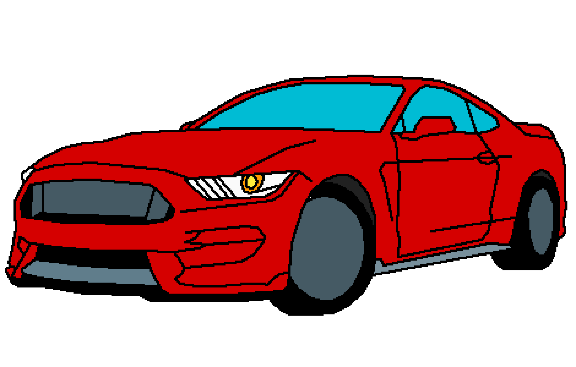 Editing FORD Mustang - Free online pixel art drawing tool - Pixilart