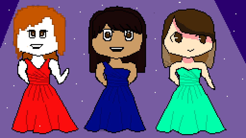 Editing prom collab! - Free online pixel art drawing tool - Pixilart