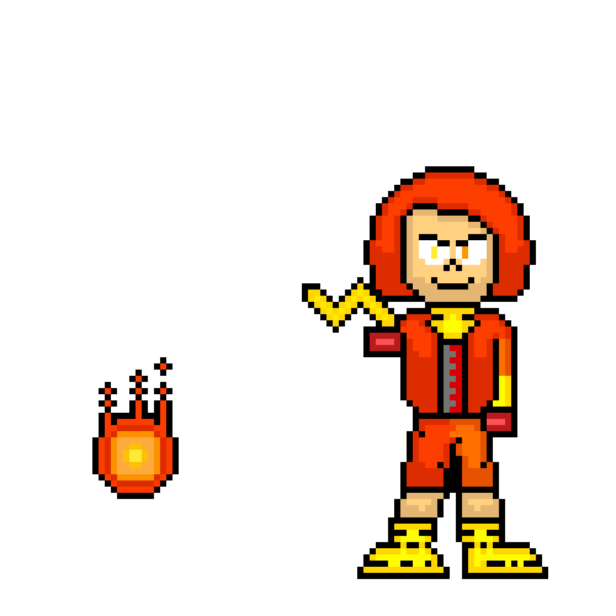 Pixilart - fireball animation by 0gamer2000