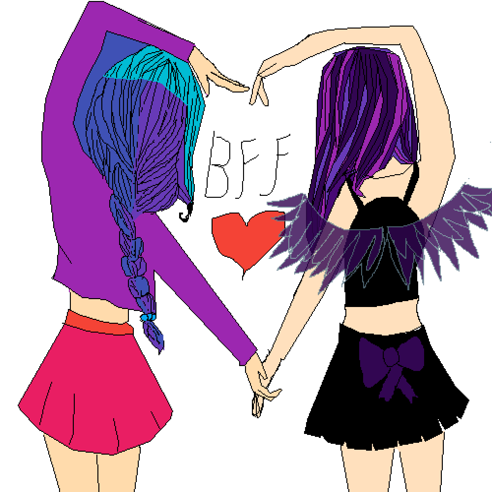 Editing Kate and Avia - Free online pixel art drawing tool - Pixilart