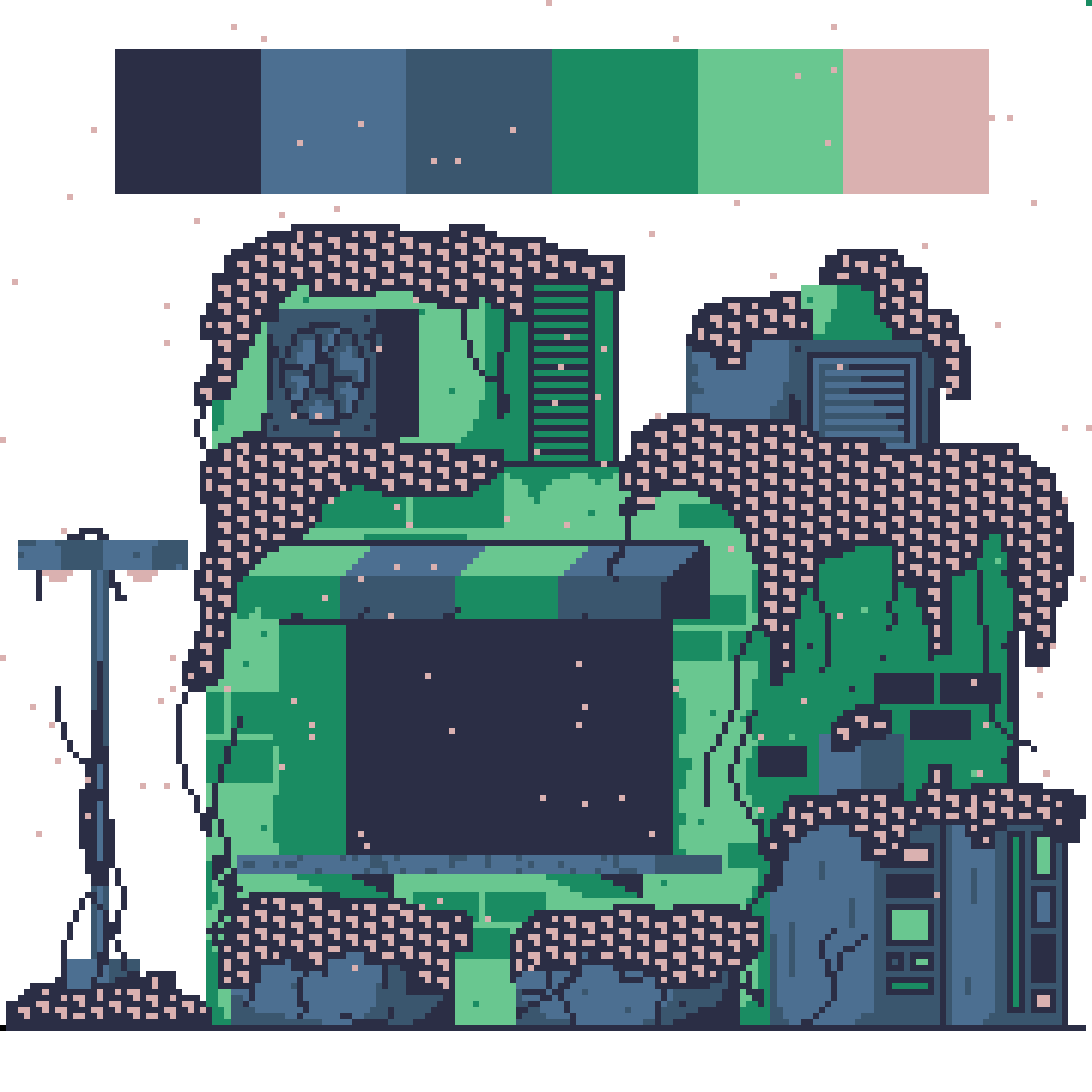 Pixilart - Overgrown Store by ChaseMakesArt