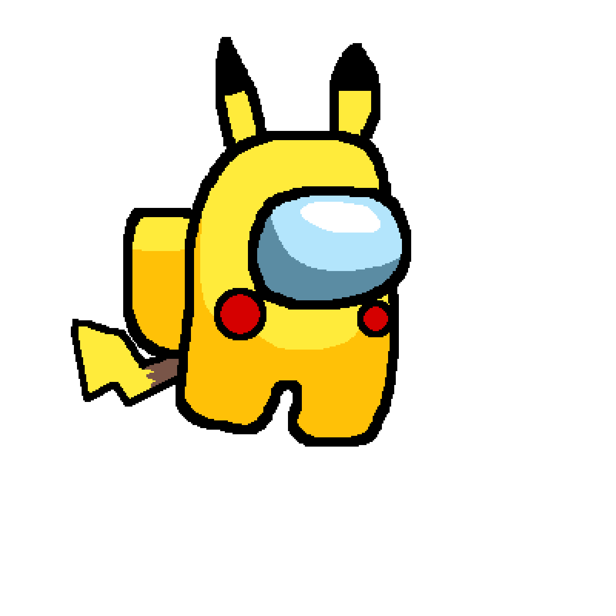 Pixilart - Pikachu among us oc by mehhhhh