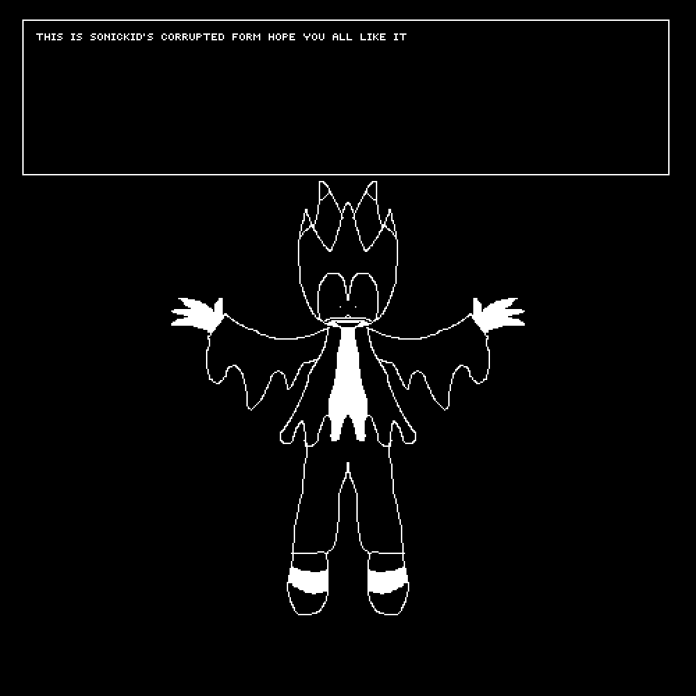 Pixilart - Sonickid's corrupted form in undertale by ashthespadeyfox
