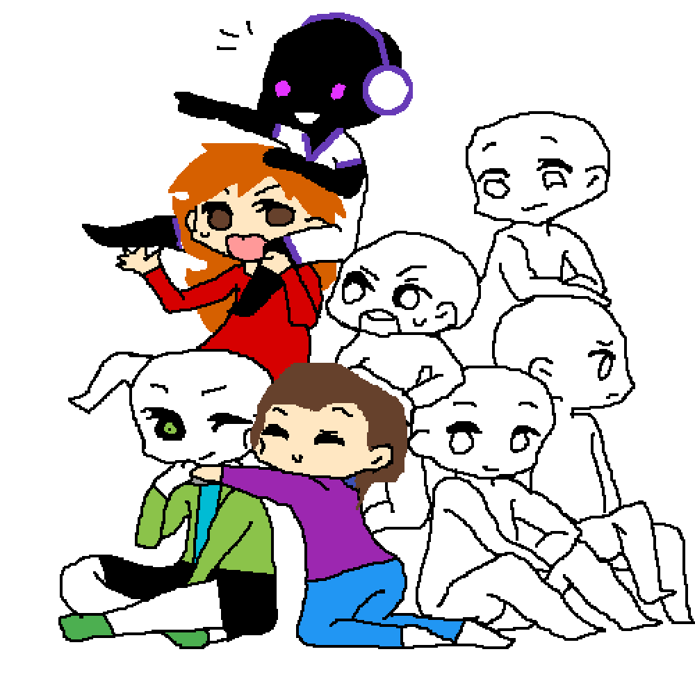 Editing Let's do this friends - Free online pixel art drawing tool ...