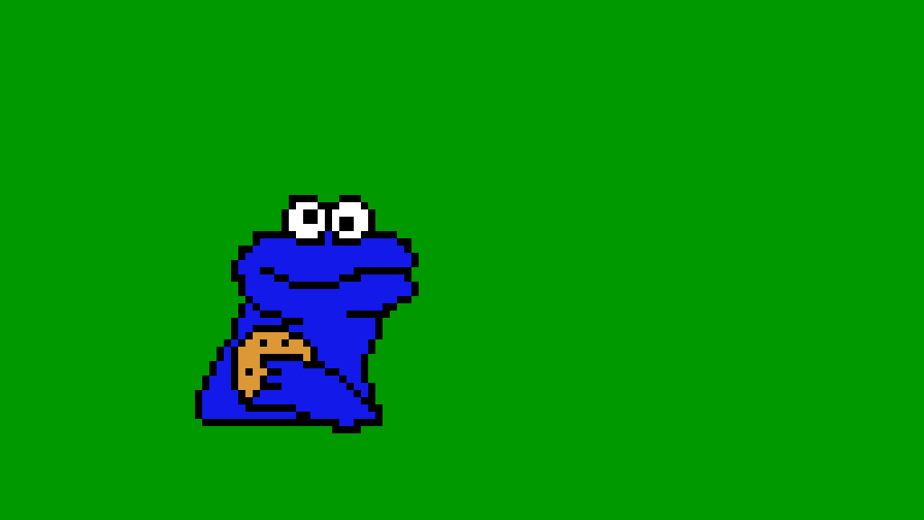 Editing Cookie monster - Free online pixel art drawing tool - Pixilart