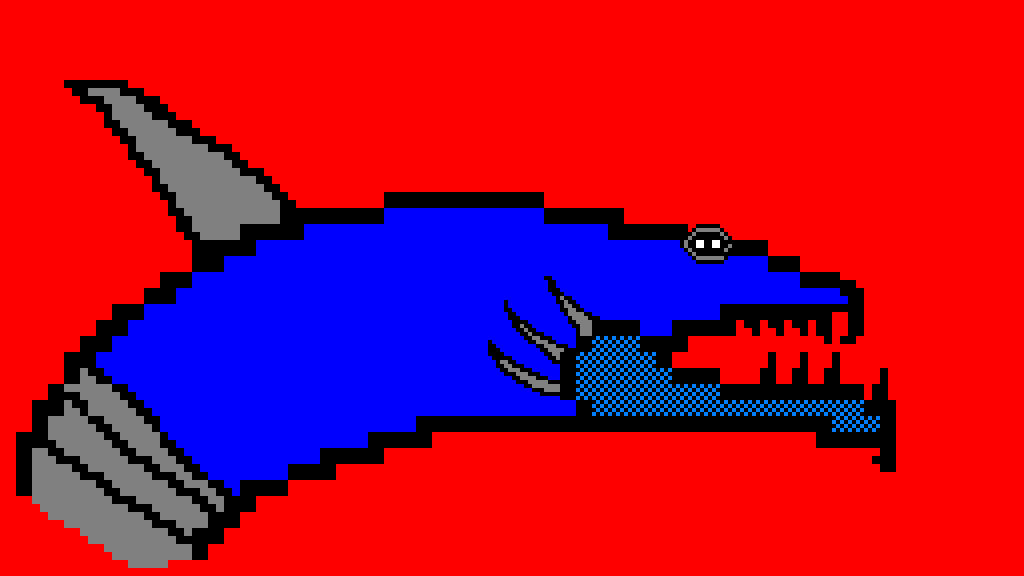 Pixilart - Blue dragon sprite by Jackab0y