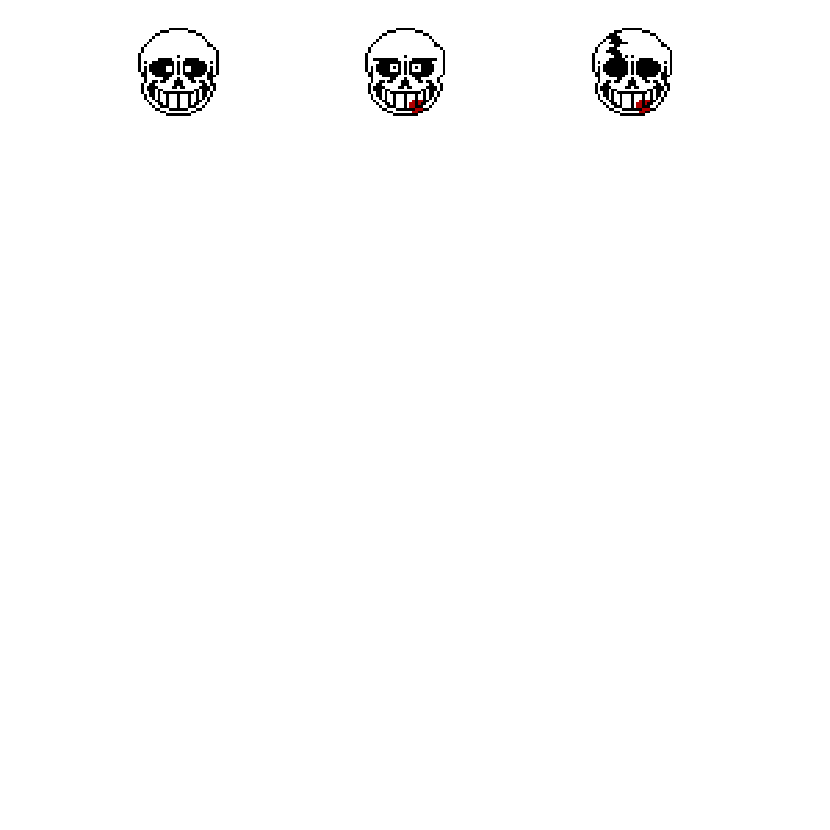 Pixilart - last breath sans heads by SSChara