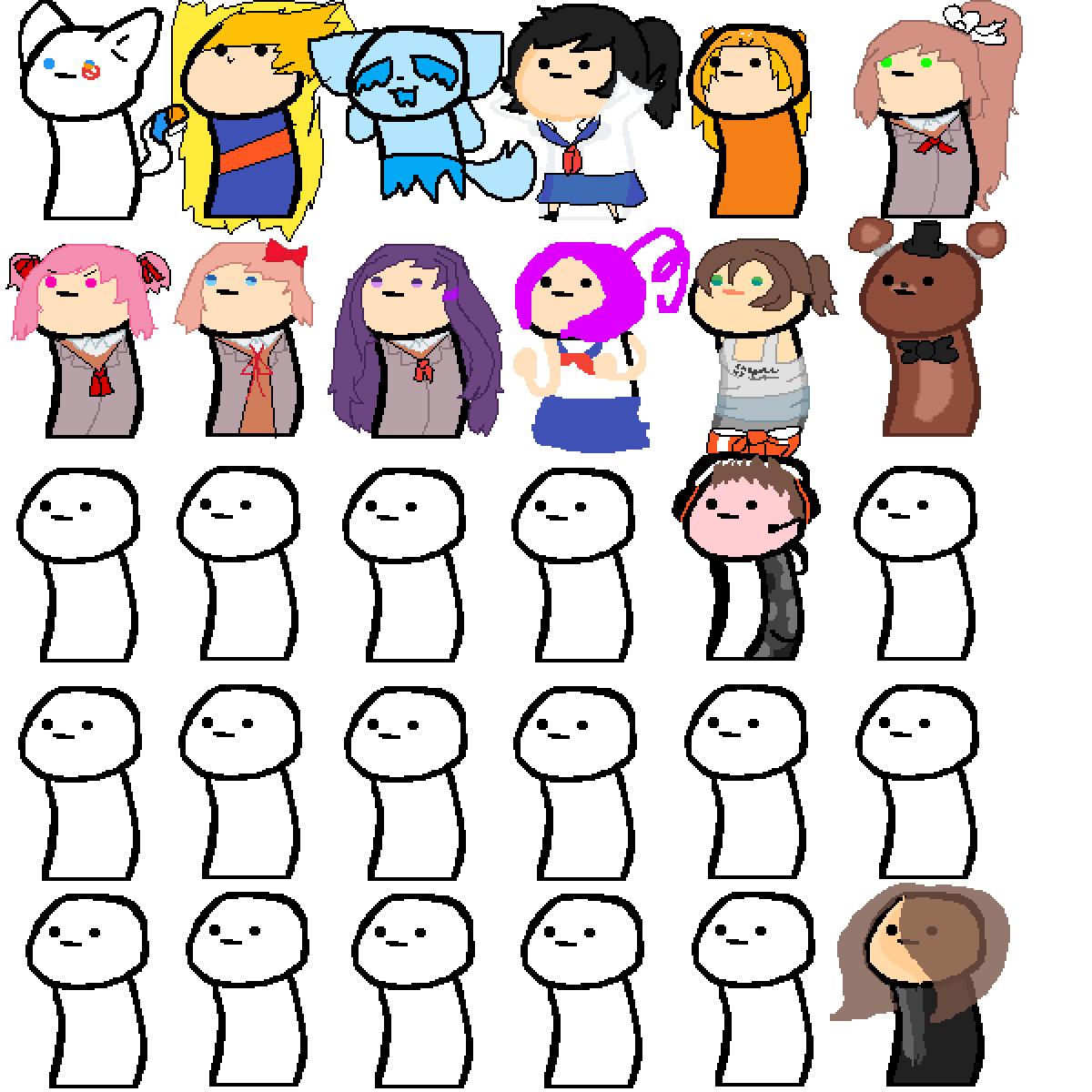 Editing Add A character - Free online pixel art drawing tool - Pixilart