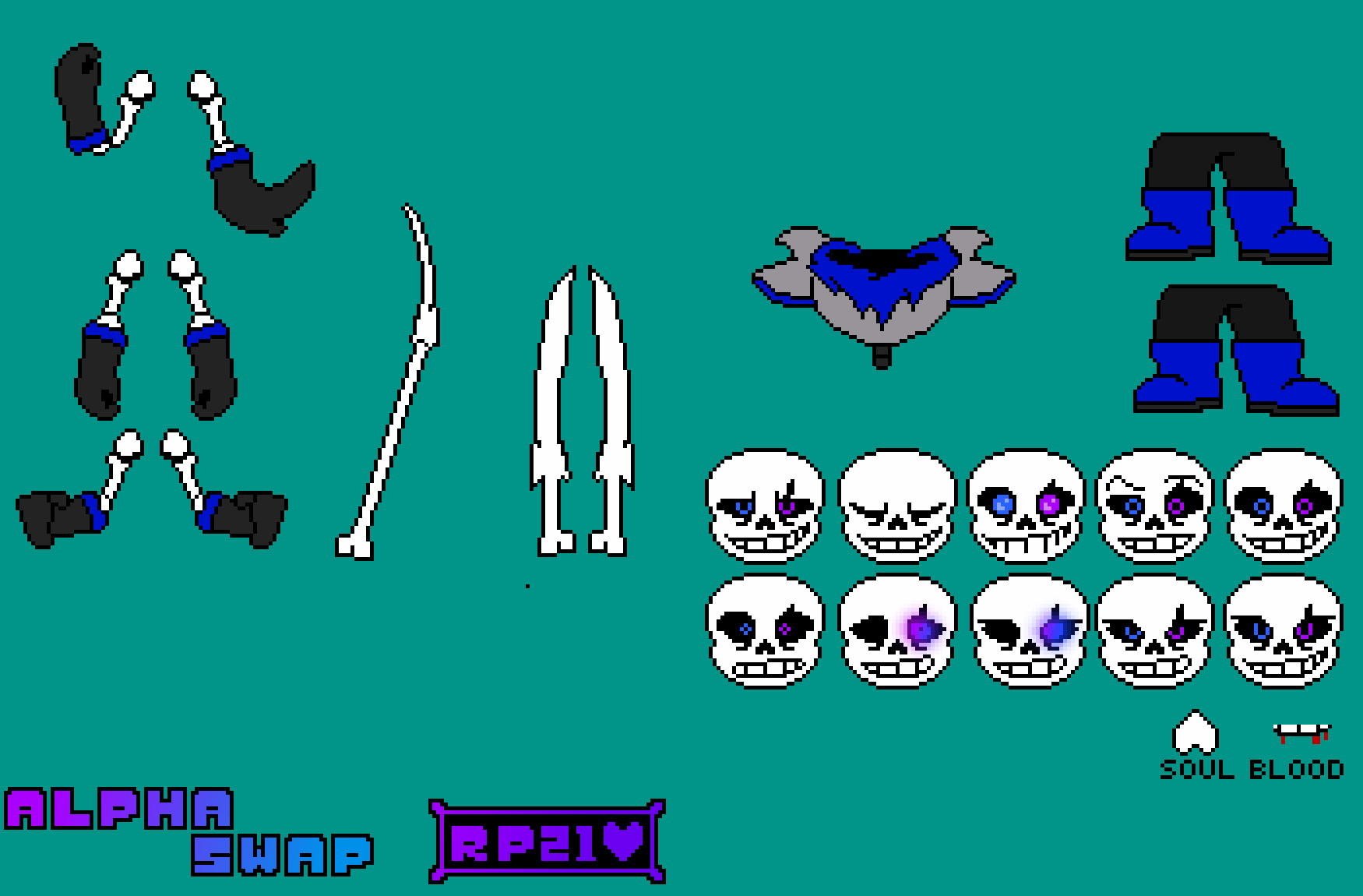 Pixilart - AlphaSwap Sans Sheet by Dying-Artist