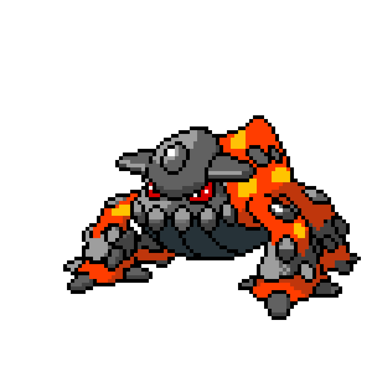 Pixilart - Heatran pixel art by Isrra29