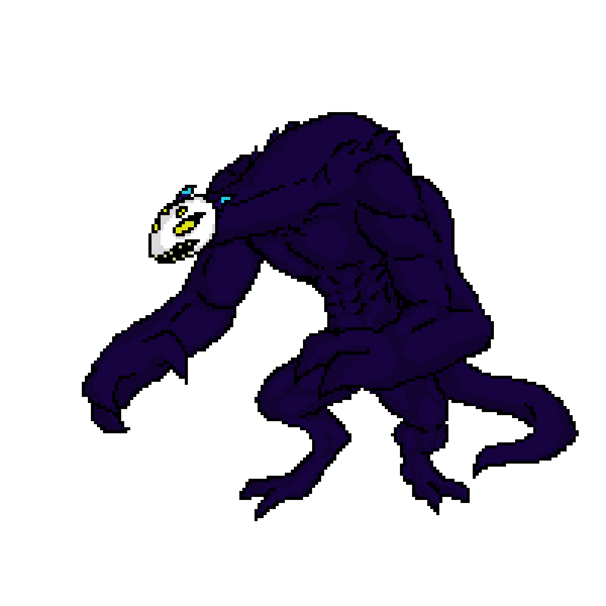 Pixilart - Monster Idle Animation by King-Sp00k