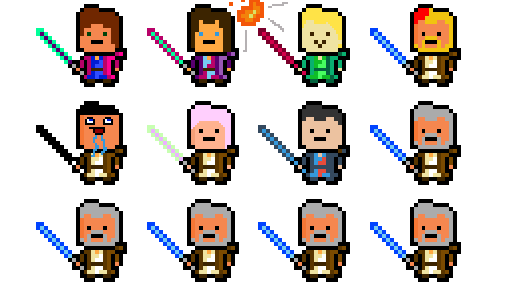 Editing Jedi Collab - Free online pixel art drawing tool - Pixilart