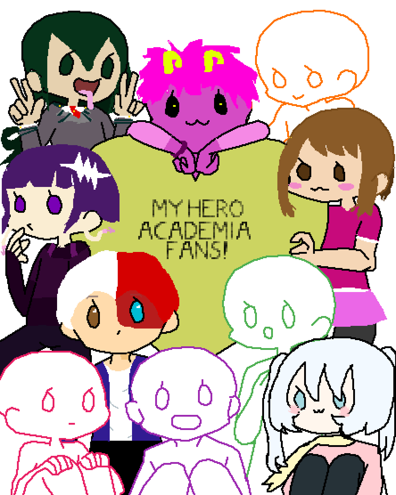 Editing My MHA OC - Free online pixel art drawing tool - Pixilart