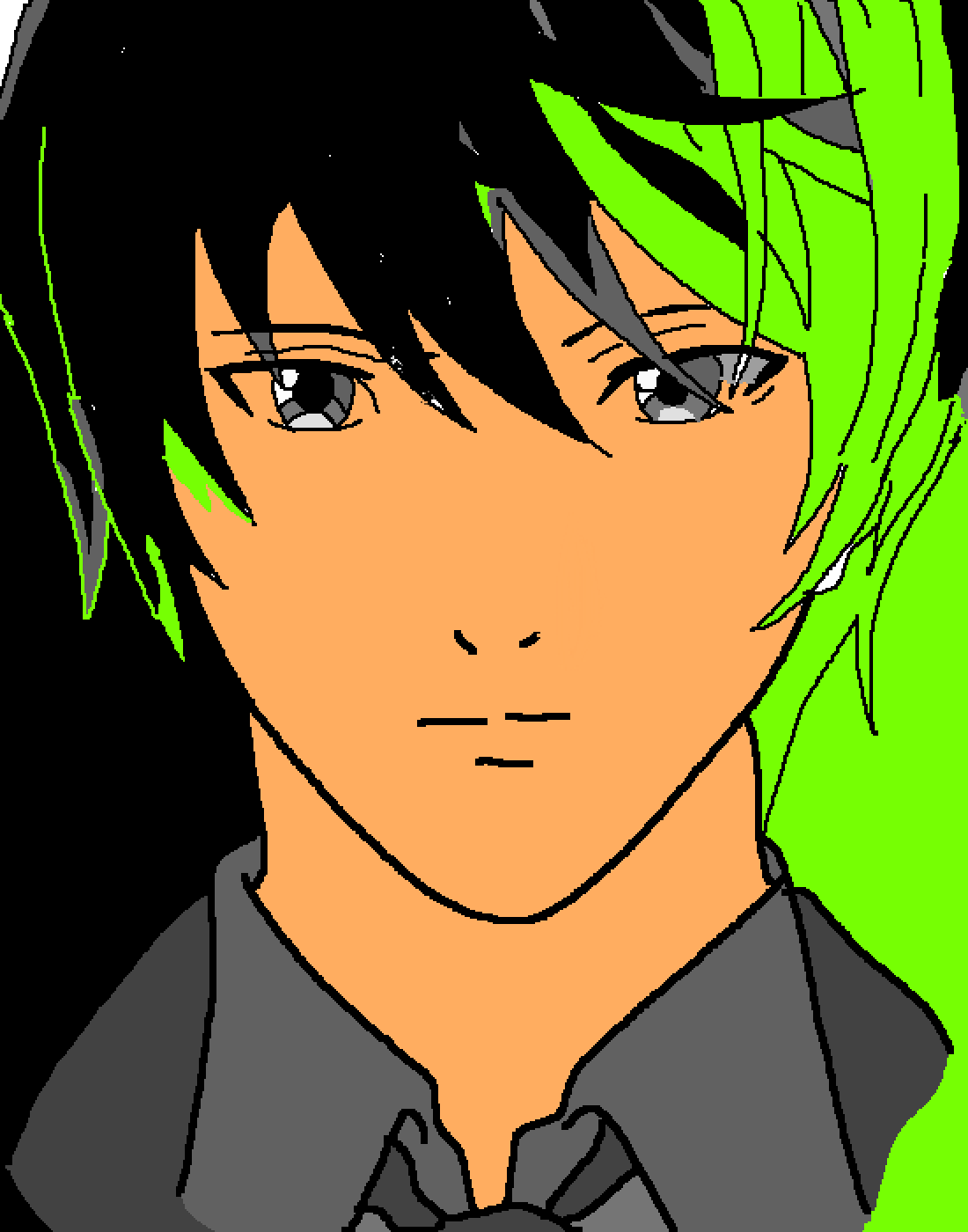 Pixilart - death note base by Elysa2022