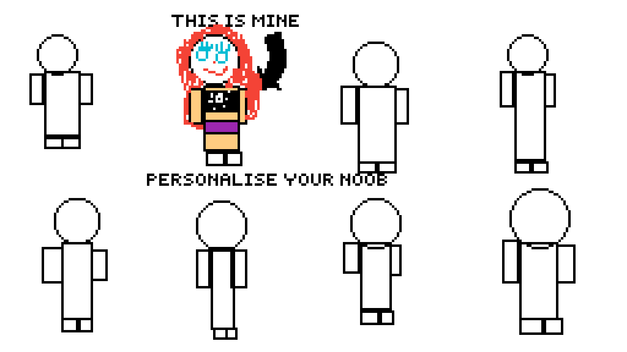 Editing Make your own noob - Free online pixel art drawing tool - Pixilart